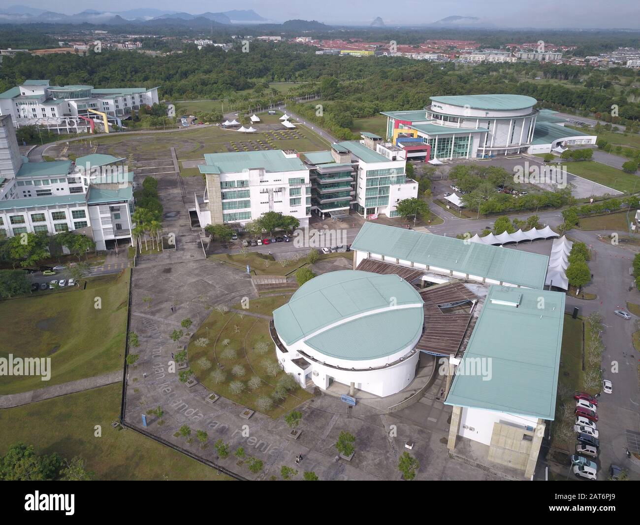 Kuching, Sarawak / Malaysia - October 16 2019: The buildings and ...