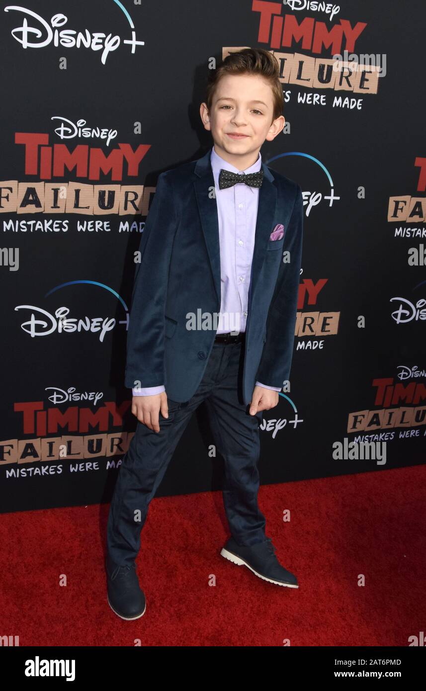 Los Angeles, California, USA 30th January 2020 Actor Winslow Fegley ...