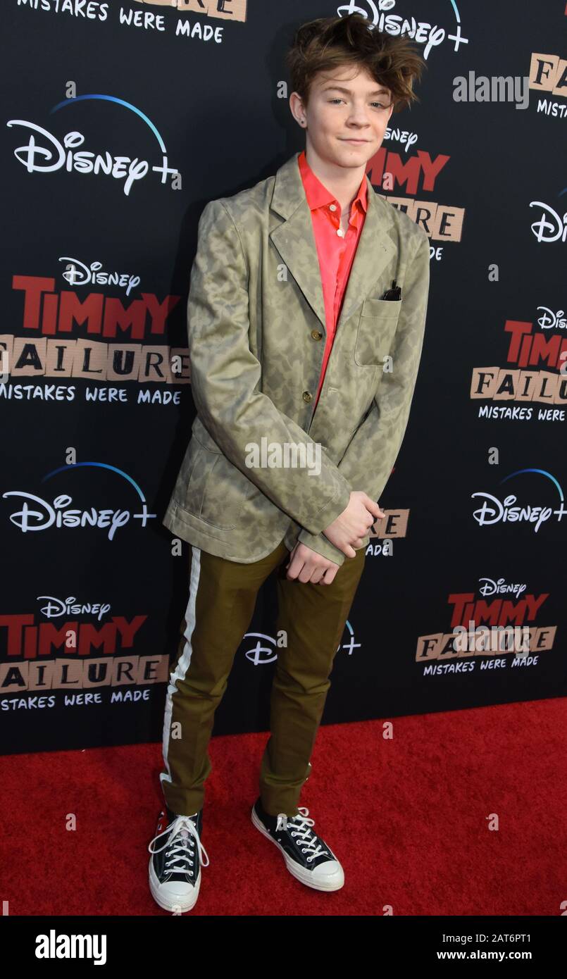 Los Angeles, California, USA 30th January 2020 Actor Oakes Fegley ...