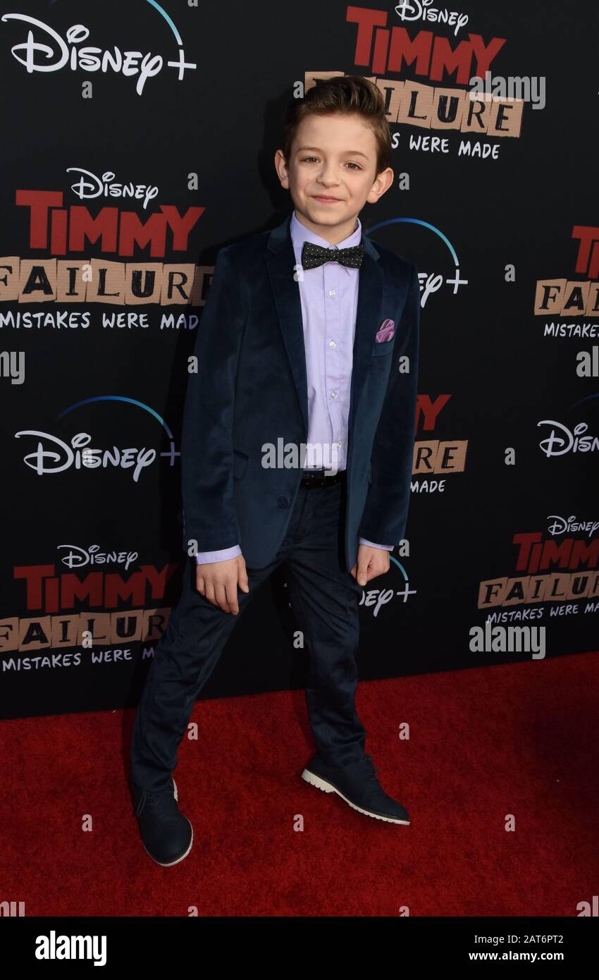 Los Angeles, California, USA 30th January 2020 Actor Winslow Fegley ...