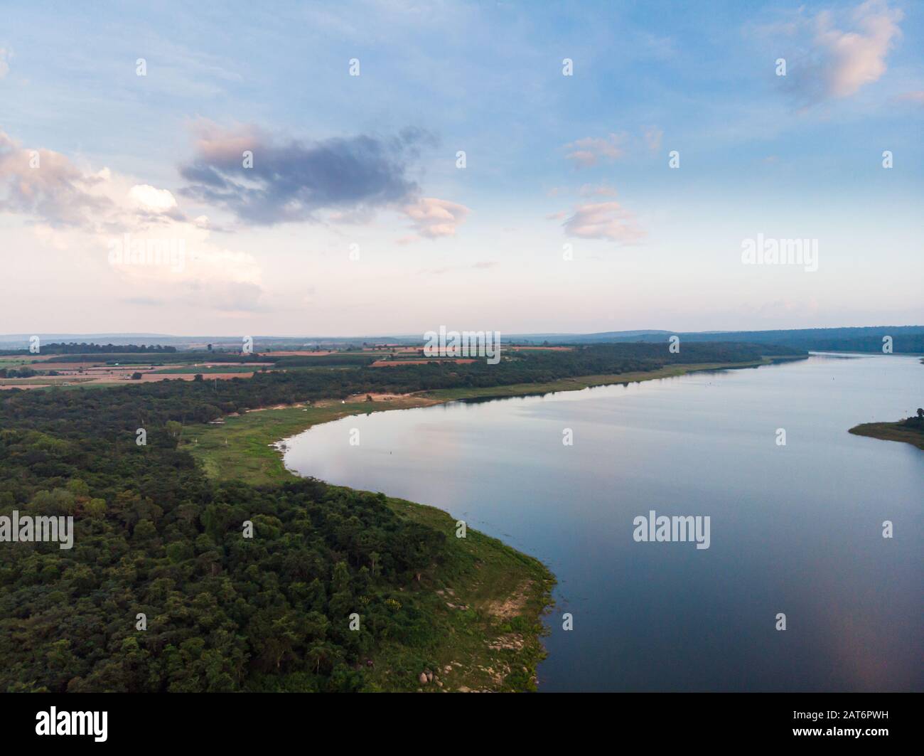 Aerial shot scenic river against hi-res stock photography and images ...