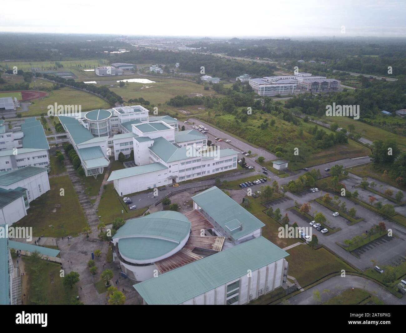 Kuching, Sarawak / Malaysia - October 16 2019: The buildings and ...