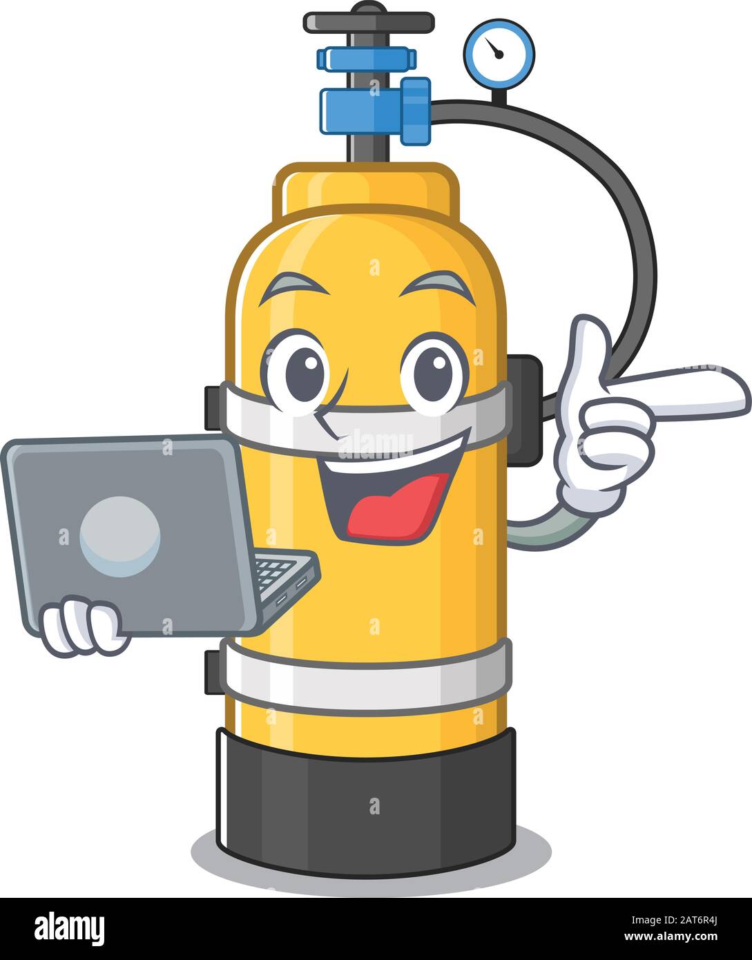 Funny cartoon character oxygen Stock Vector Images - Alamy