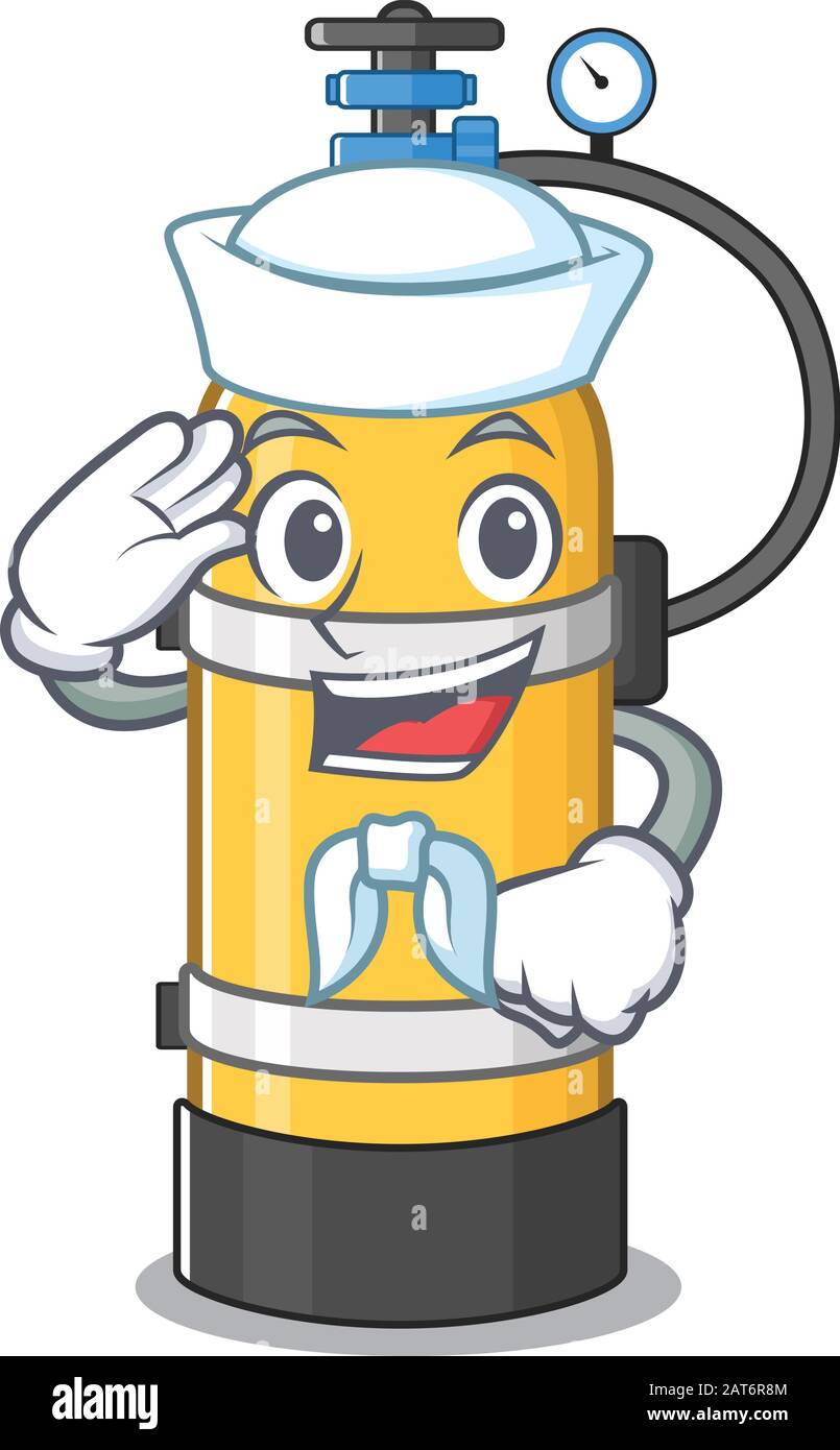 Gas cylinder mascot Stock Vector Images - Alamy