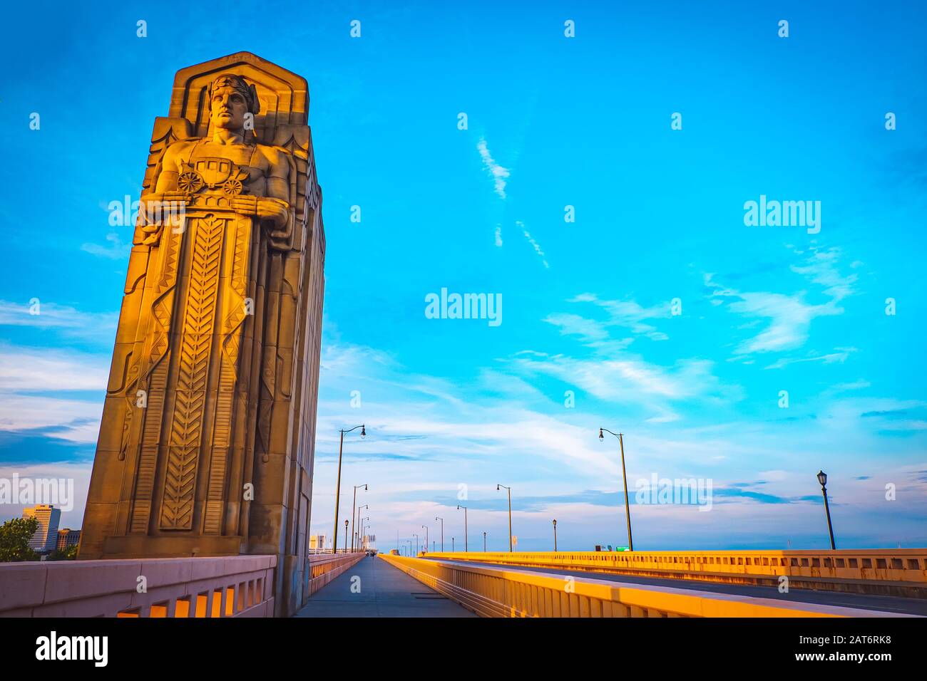 Sunset in Cleveland, United States Stock Photo - Alamy