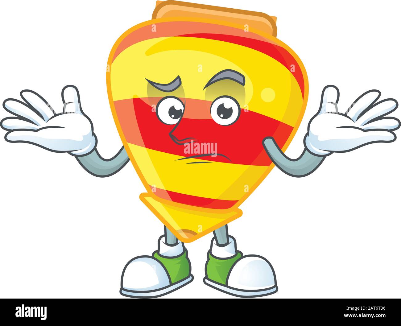 Super Funny Grinning chinese gold tops toy mascot cartoon style Stock ...