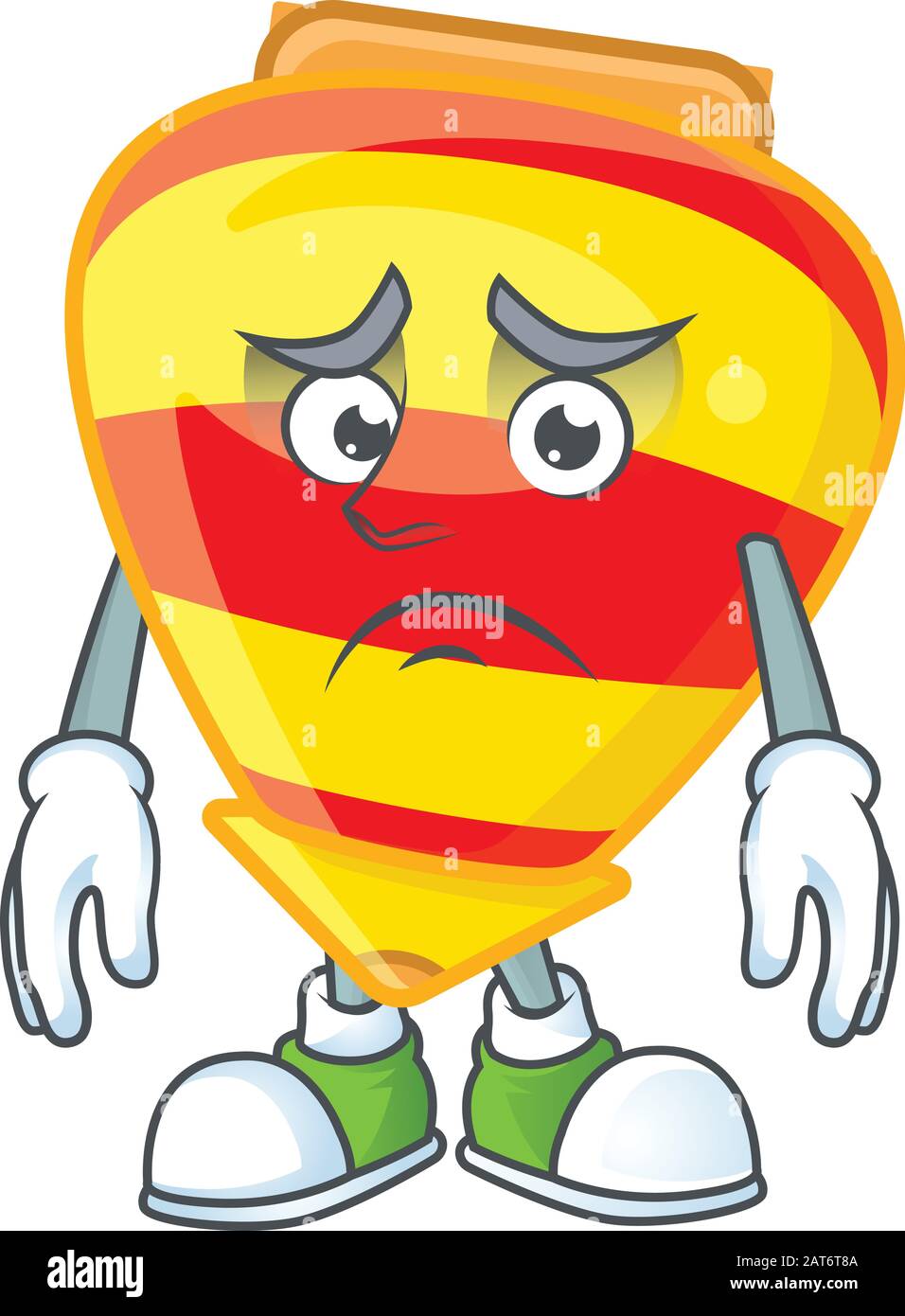 A picture of chinese gold tops toy showing afraid look face Stock ...