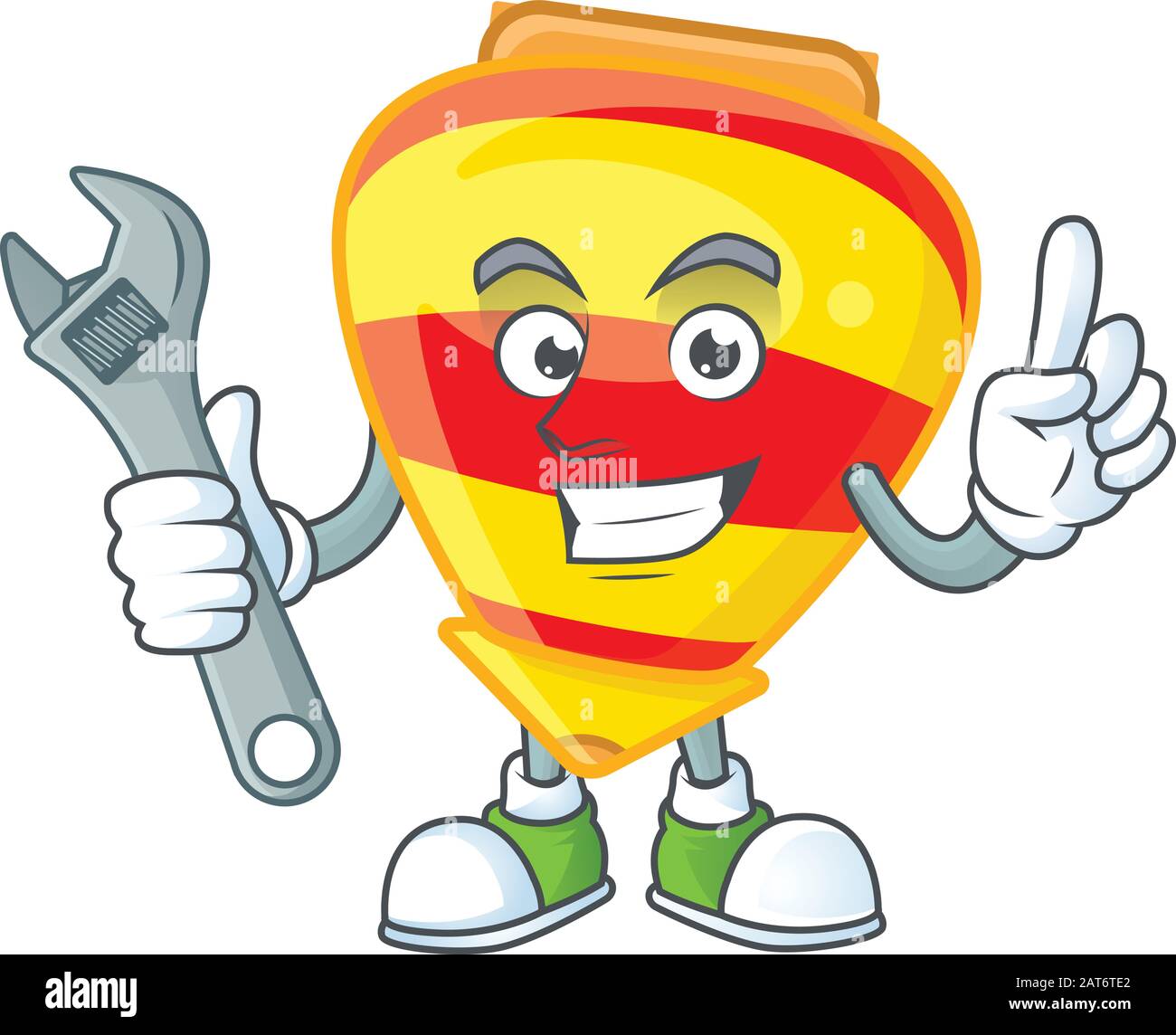 Smart Mechanic chinese gold tops toy cartoon character design Stock ...