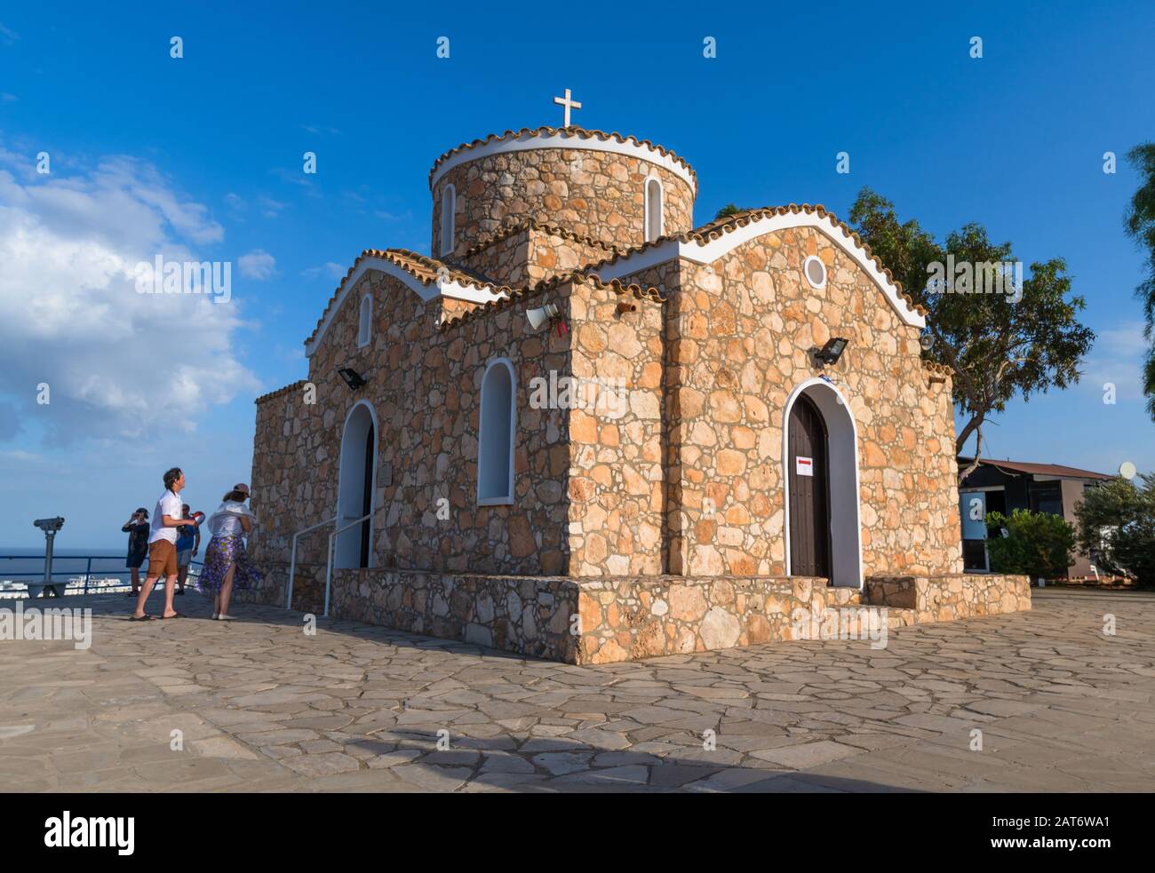 Protaras, Cyprus - Oct 6. 2019. The church of St. Nicholas Stock Photo ...