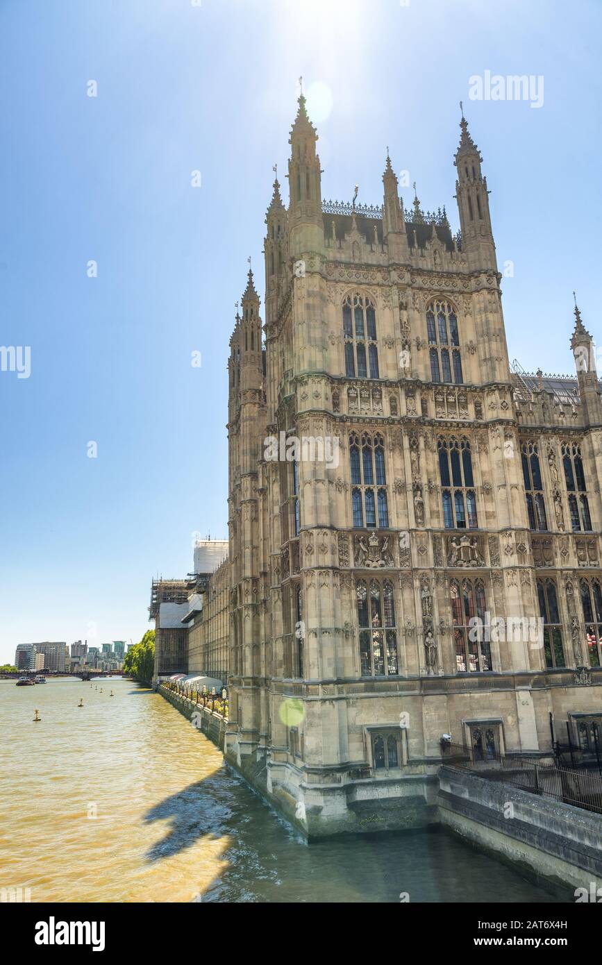 Westminster Palace and river Thames, London Stock Photo - Alamy