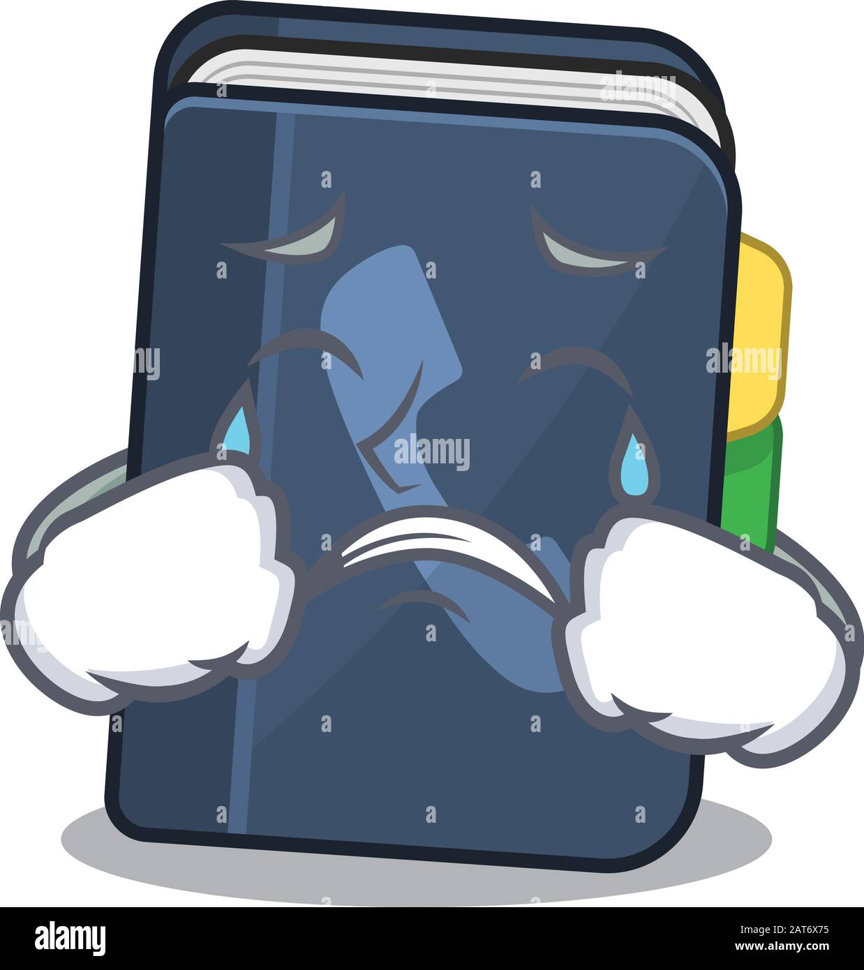 Sad of phone book cartoon mascot style Stock Vector Image & Art - Alamy