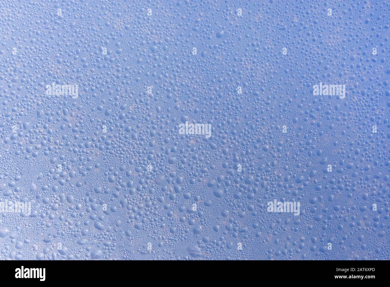 Wet misted glass with drops of water and dew. texture background Stock ...