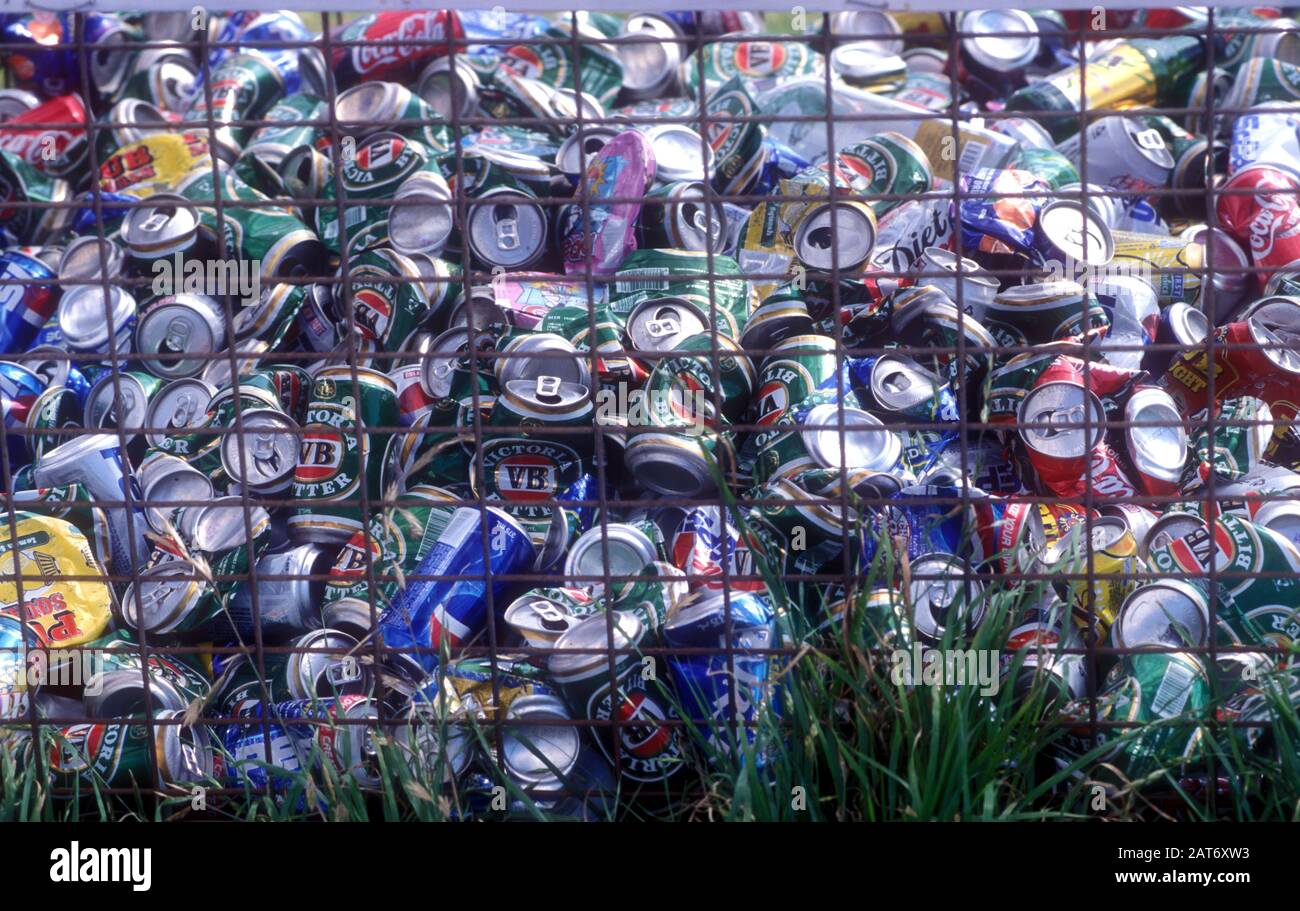 ALUMINIUM CANS FOR RECYCLING Stock Photo - Alamy