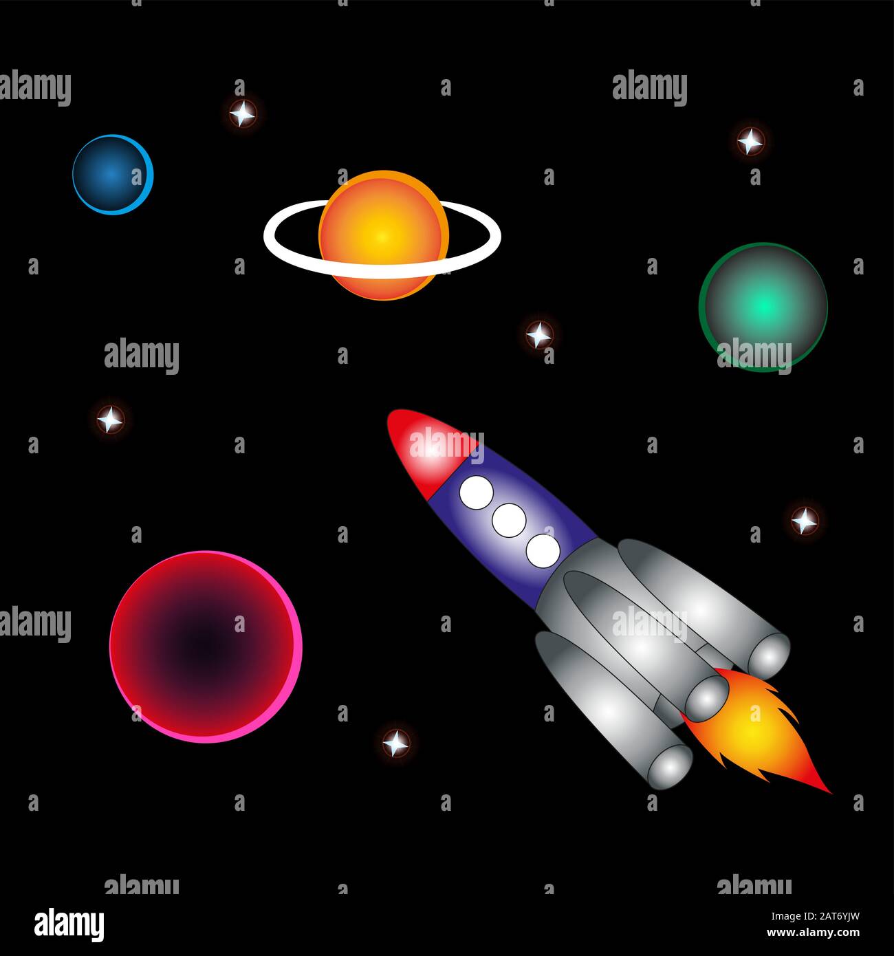 Vastness of the universe Stock Vector Images - Alamy