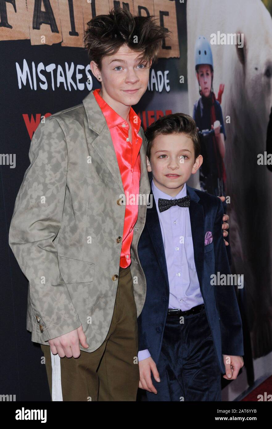 Los Angeles, CA. 30th Jan, 2020. Winslow Fegley, Oakes Fegley at ...