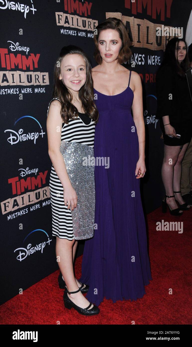 Los Angeles, CA. 30th Jan, 2020. Ophelia Lovibond, Ruby Matenko at ...