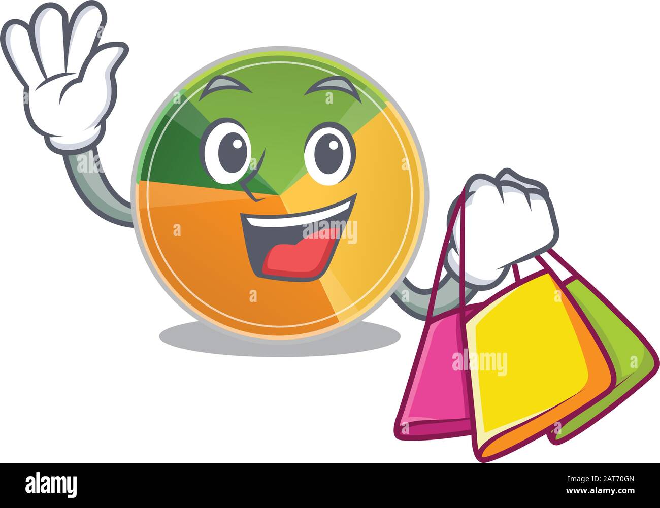 Pie chart multi colored Stock Vector Images - Alamy