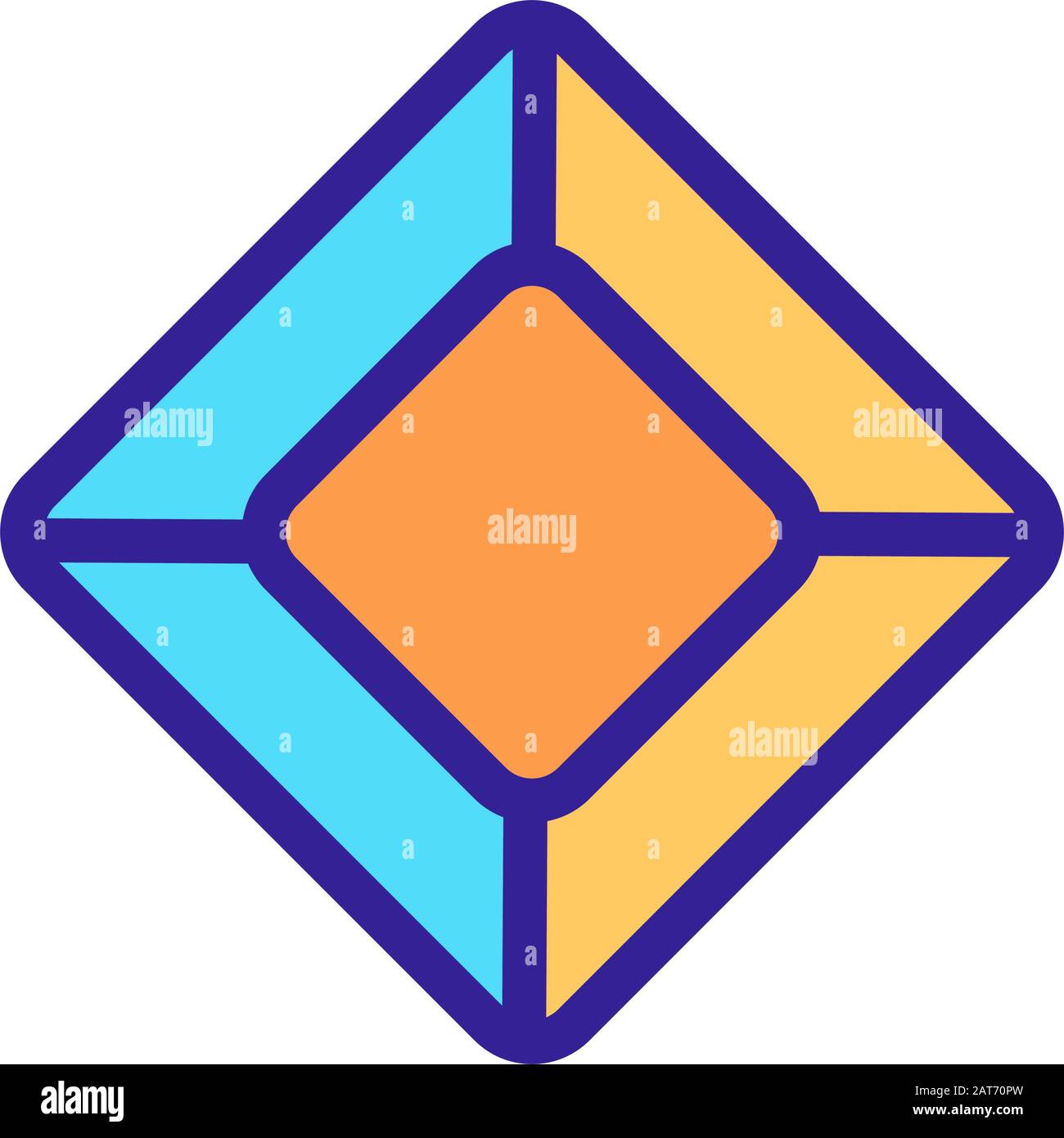 Amber icon vector. Isolated contour symbol illustration Stock Vector ...