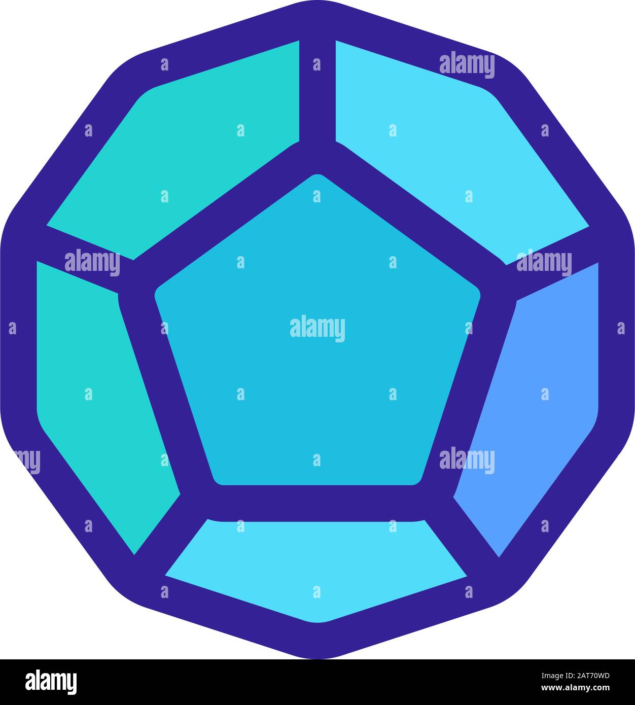 sapphire icon vector. Isolated contour symbol illustration Stock Vector ...