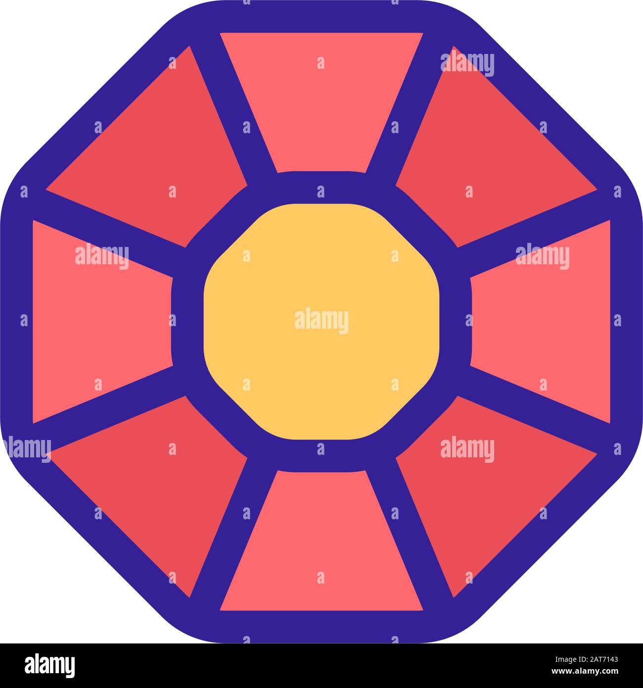 Amethyst icon vector. Isolated contour symbol illustration Stock Vector ...