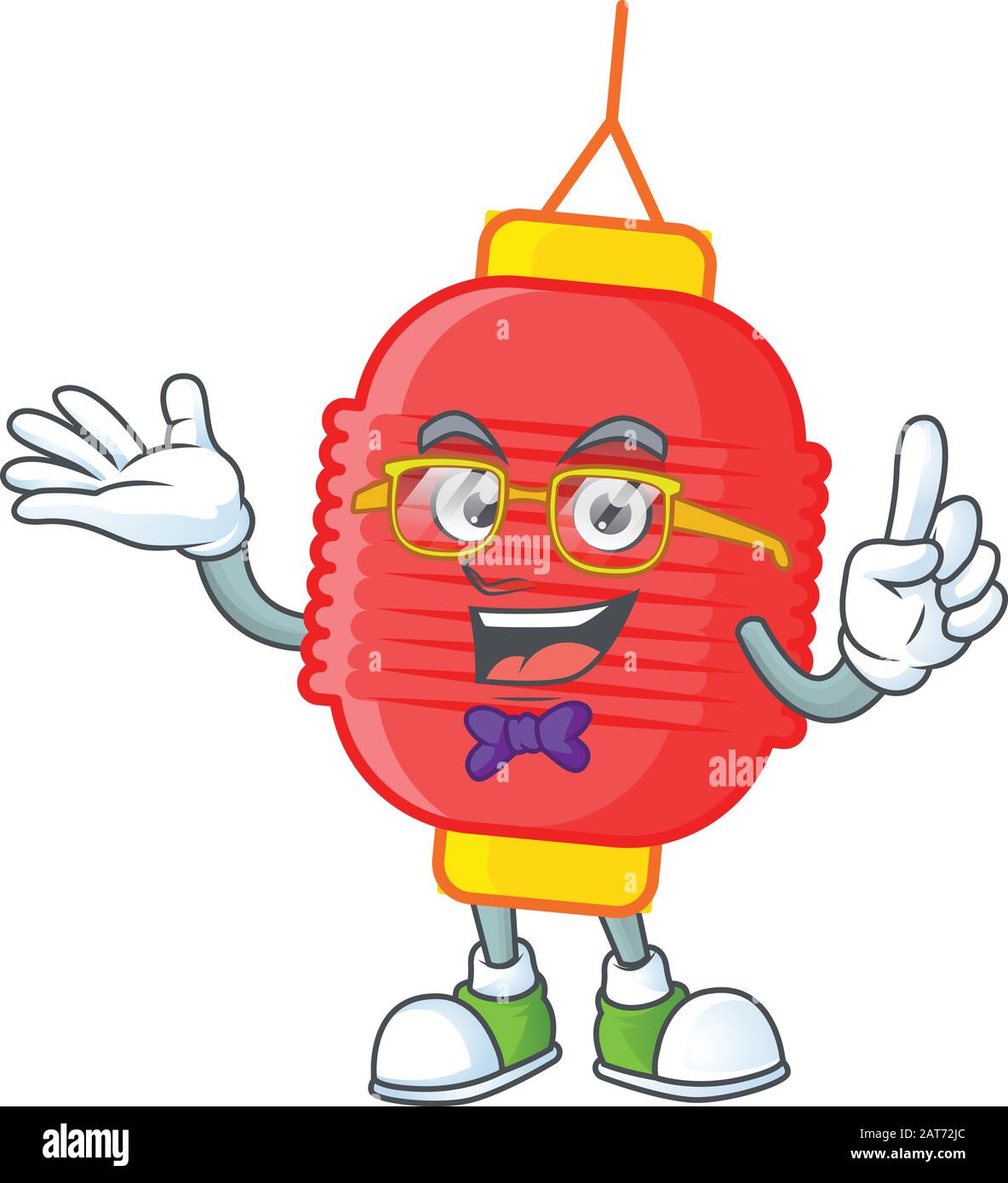 cartoon character of Geek chinese lantern design Stock Vector Image ...