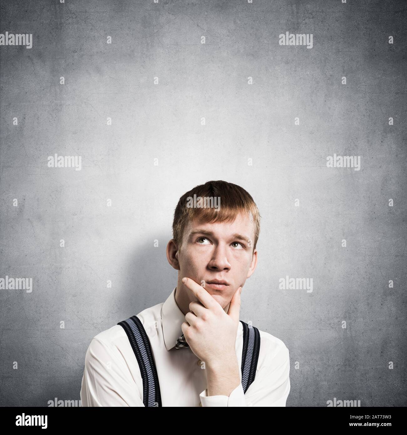 Looks pensively hi-res stock photography and images - Alamy