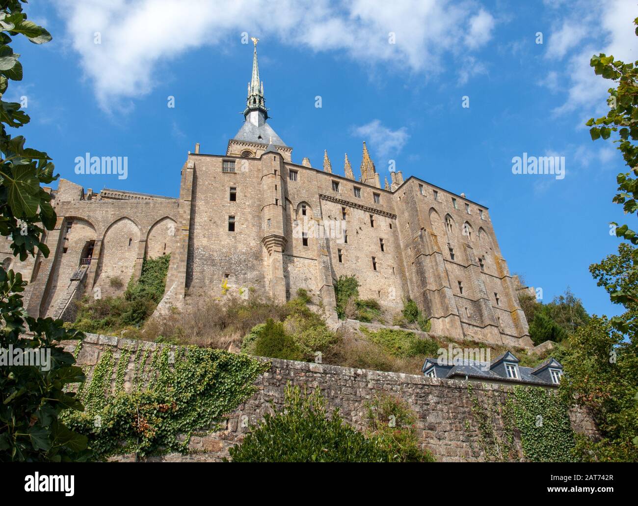 Mont-Saint-Michel, island with the famous abbey, Normandy, France Stock ...