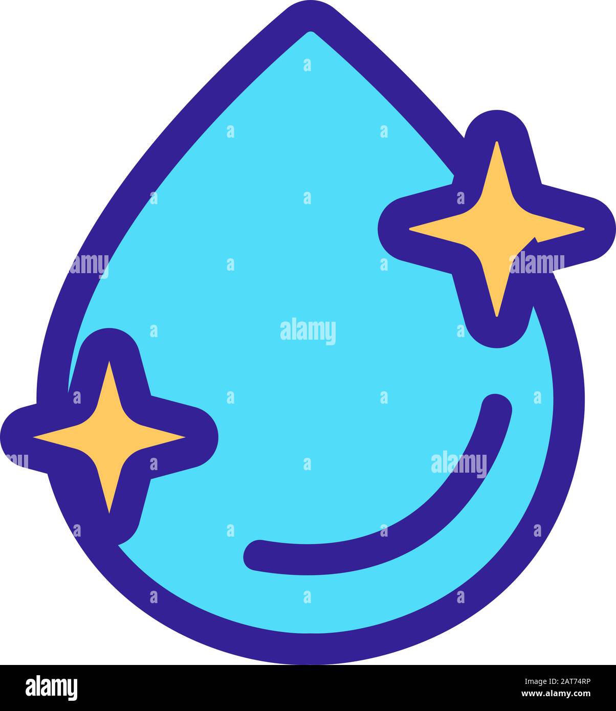 Clean freshness icon vector. Isolated contour symbol illustration Stock ...