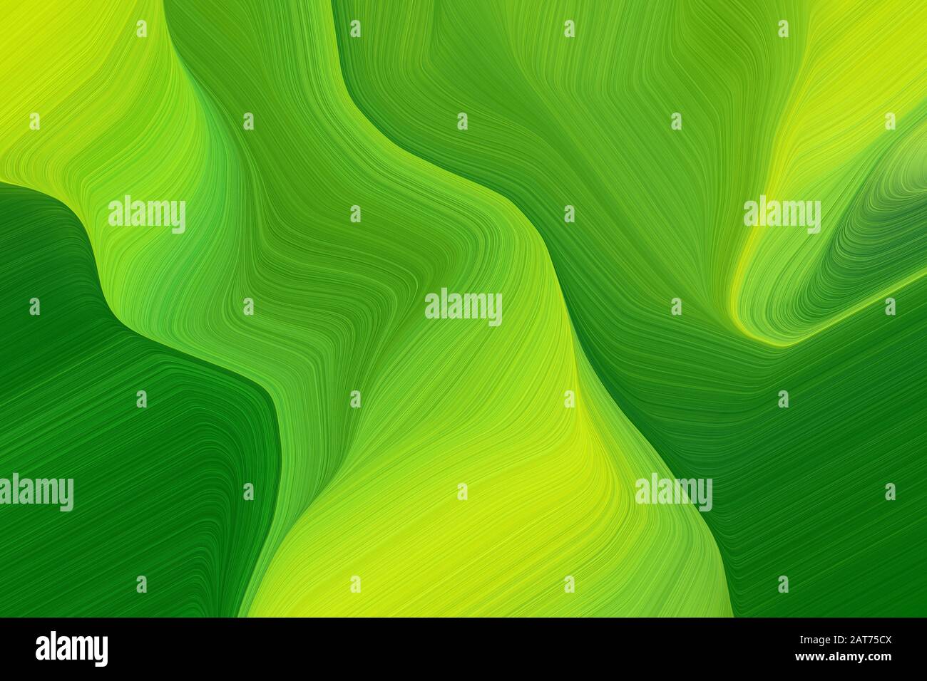 abstract artistic lines and waves wallpaper design with forest green ...