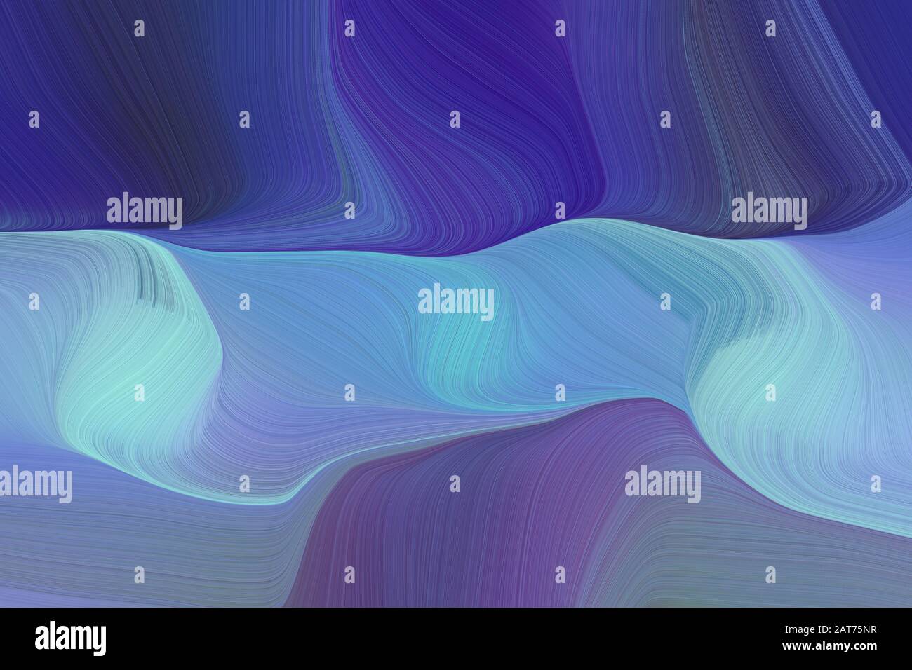 abstract artistic lines and waves wallpaper design with dark slate blue ...