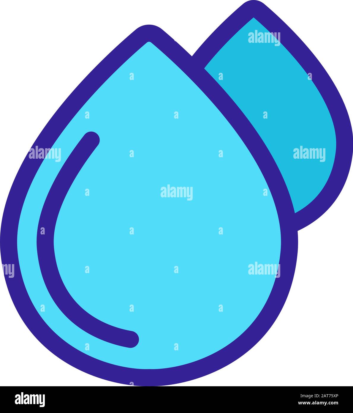Water extraction icon vector. Isolated contour symbol illustration ...