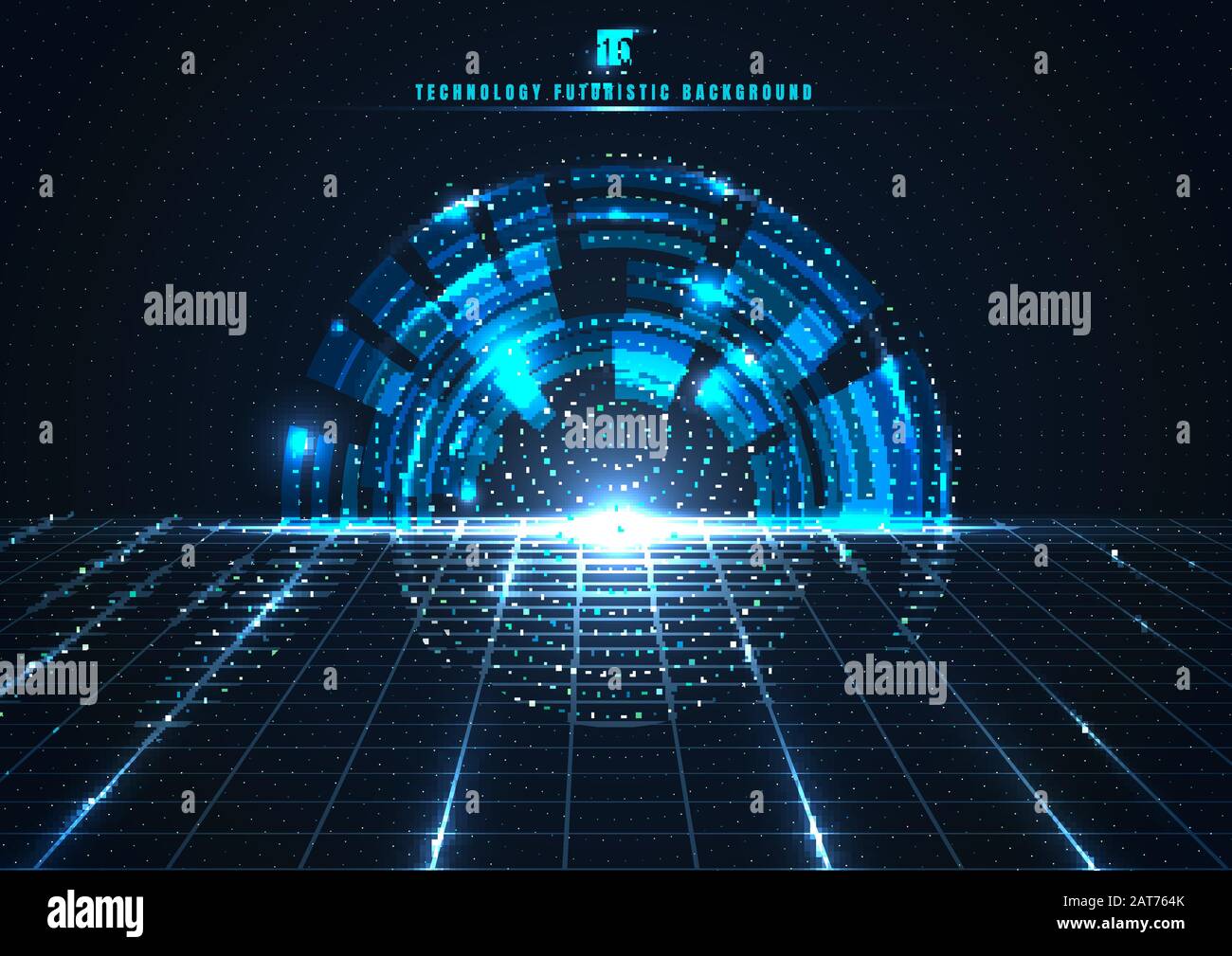 Abstract technology futuristic digital concept engineering gear wheel ...