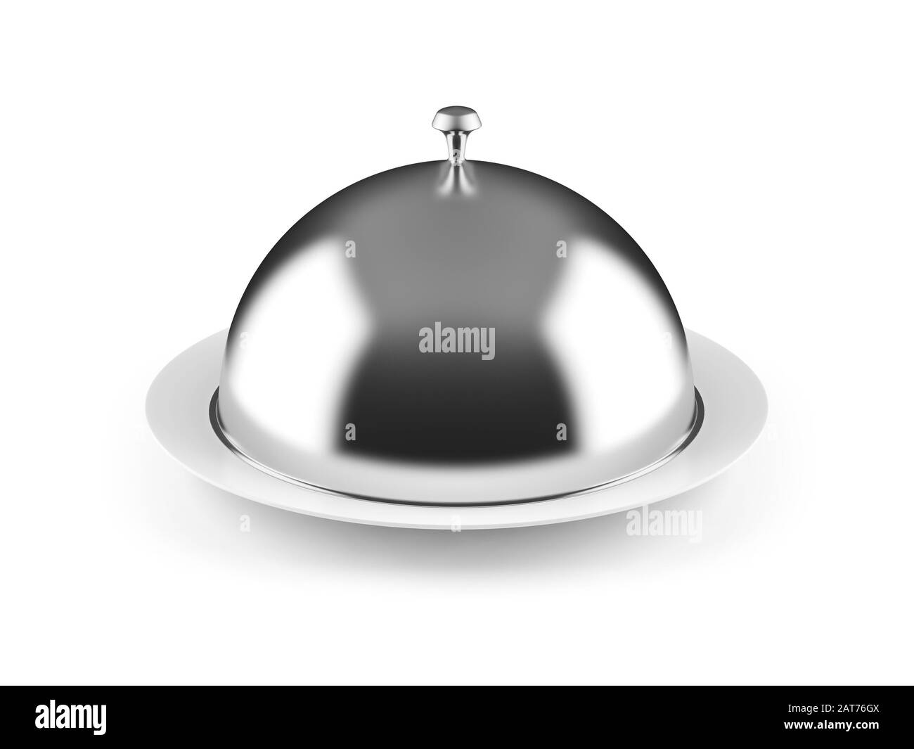Silver food cover cloche hi-res stock photography and images - Alamy