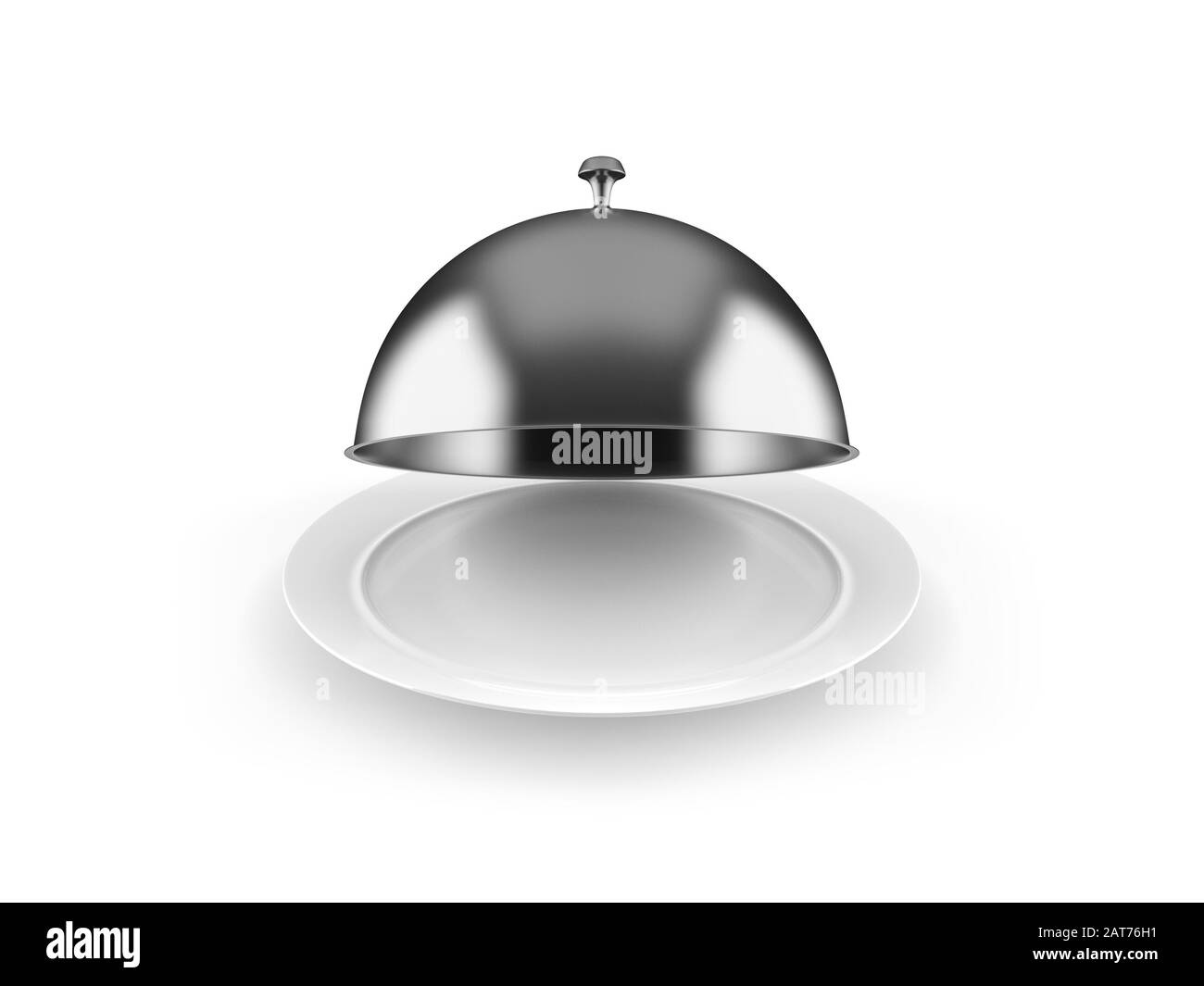 Silver food cover cloche hi-res stock photography and images - Alamy