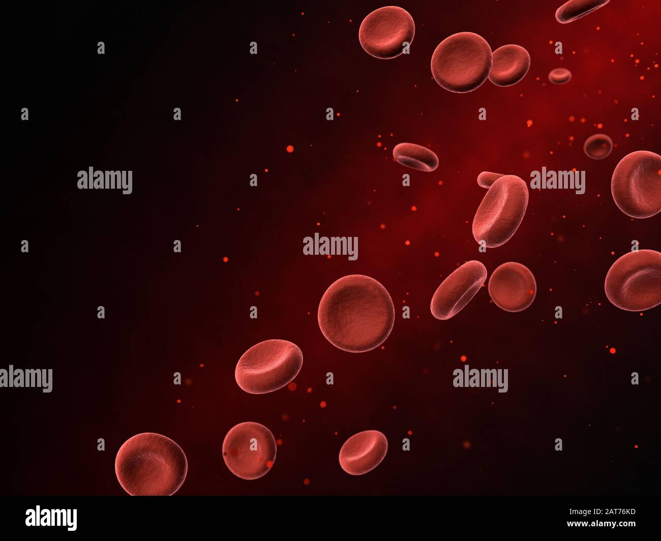 3d illustration of blood particles Stock Photo - Alamy