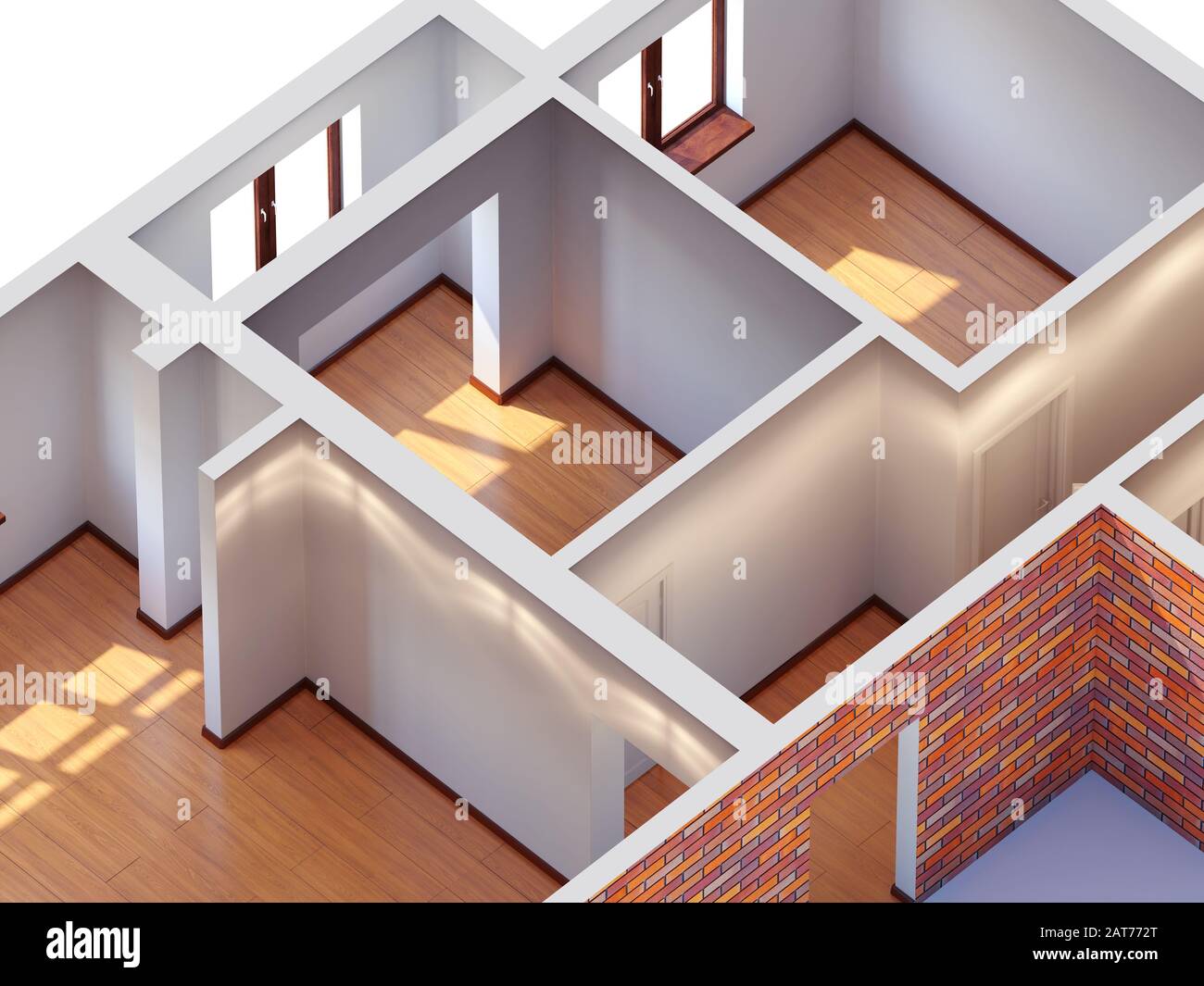 House interior planning (general aerial view Stock Photo - Alamy