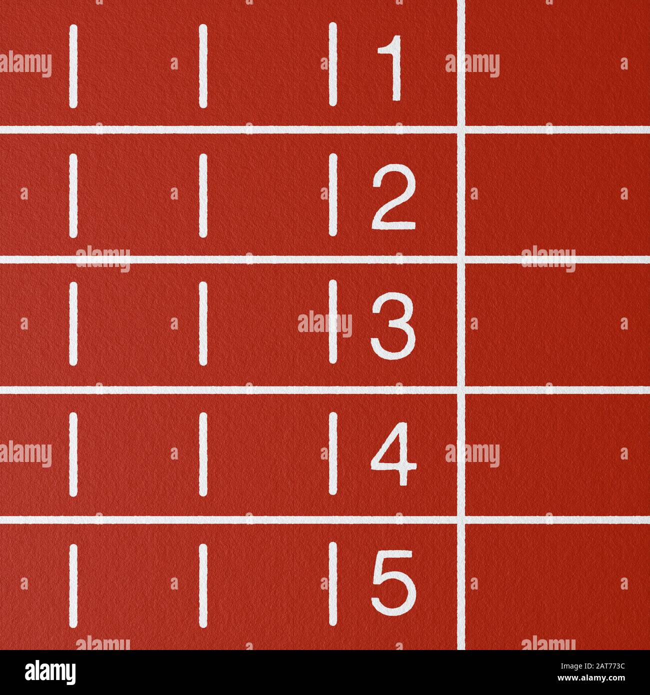 Rubber sport running track with layout, top view Stock Photo - Alamy