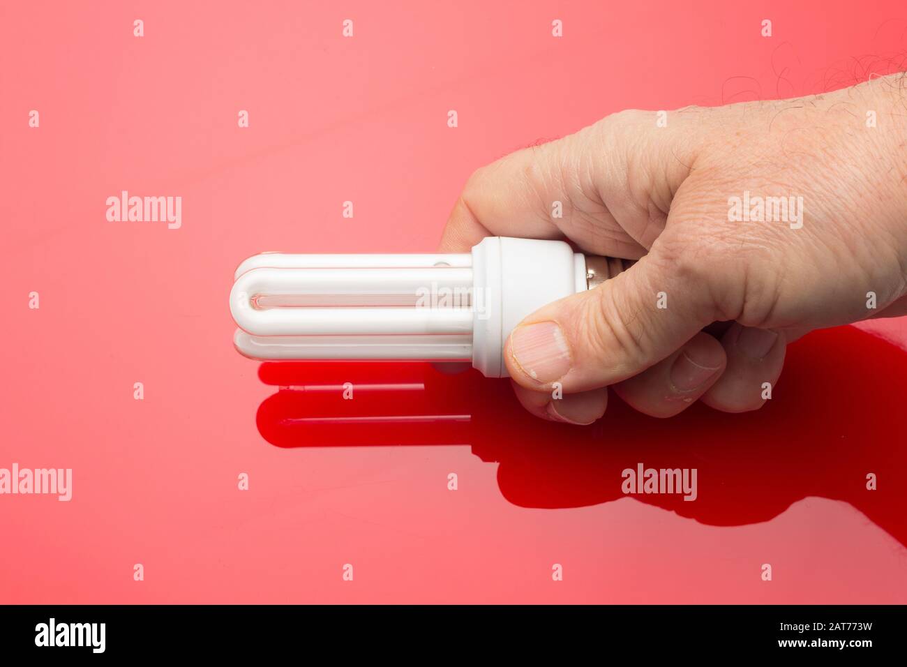 Low consumption, LED bulb, fluorescent, white color, daylight ...