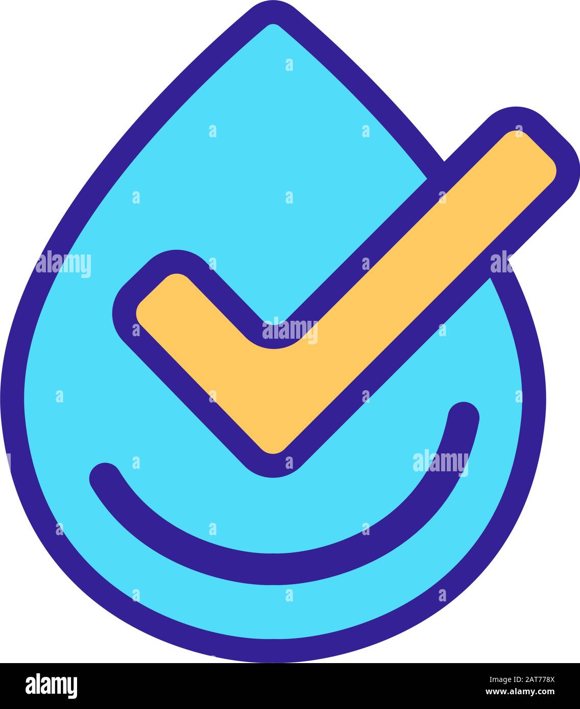 Clean water icon vector. Isolated contour symbol illustration Stock ...