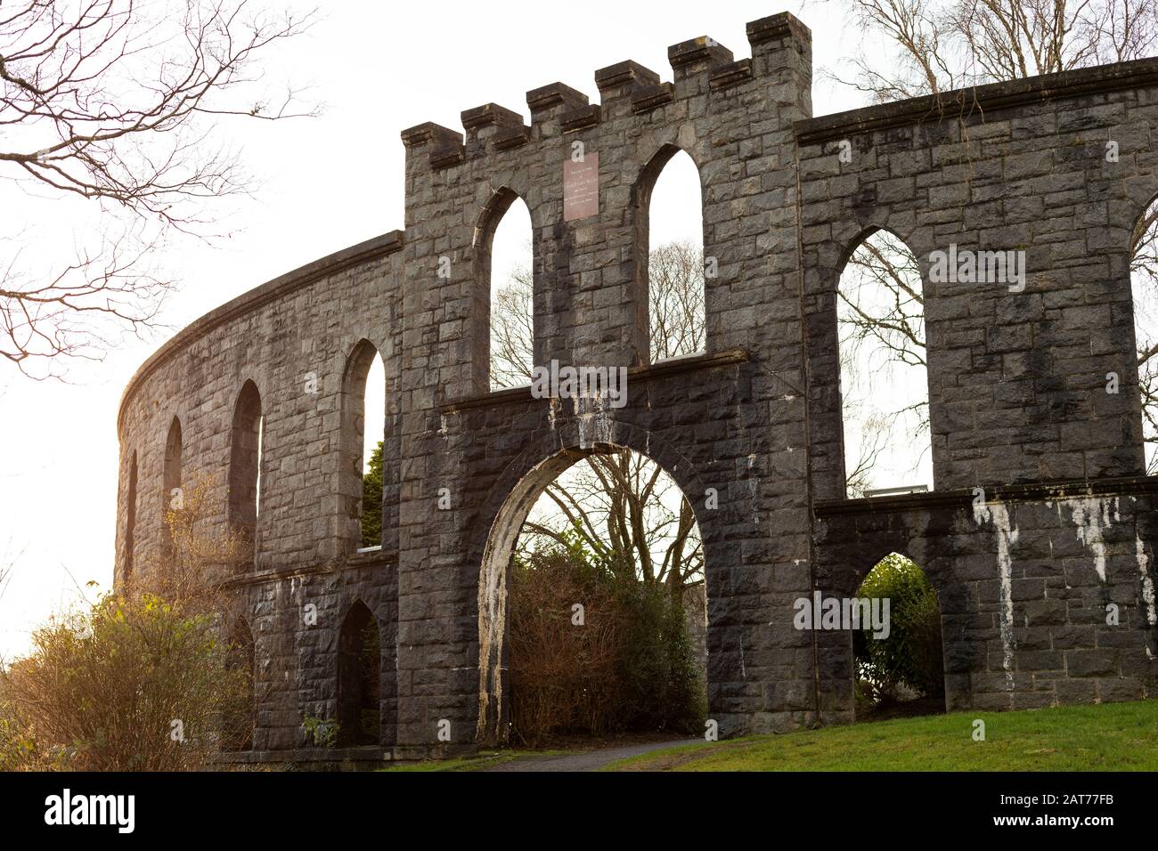 Picture of the McCaig's Tower in Oban in Scotland Stock Photo - Alamy