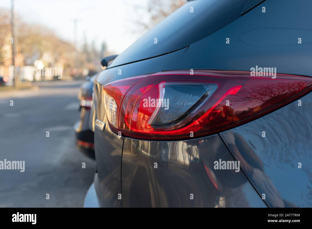 Close up picture of a cars tail light Stock Photo - Alamy