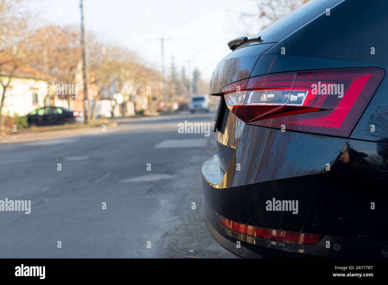 Close up picture of a cars tail light Stock Photo - Alamy