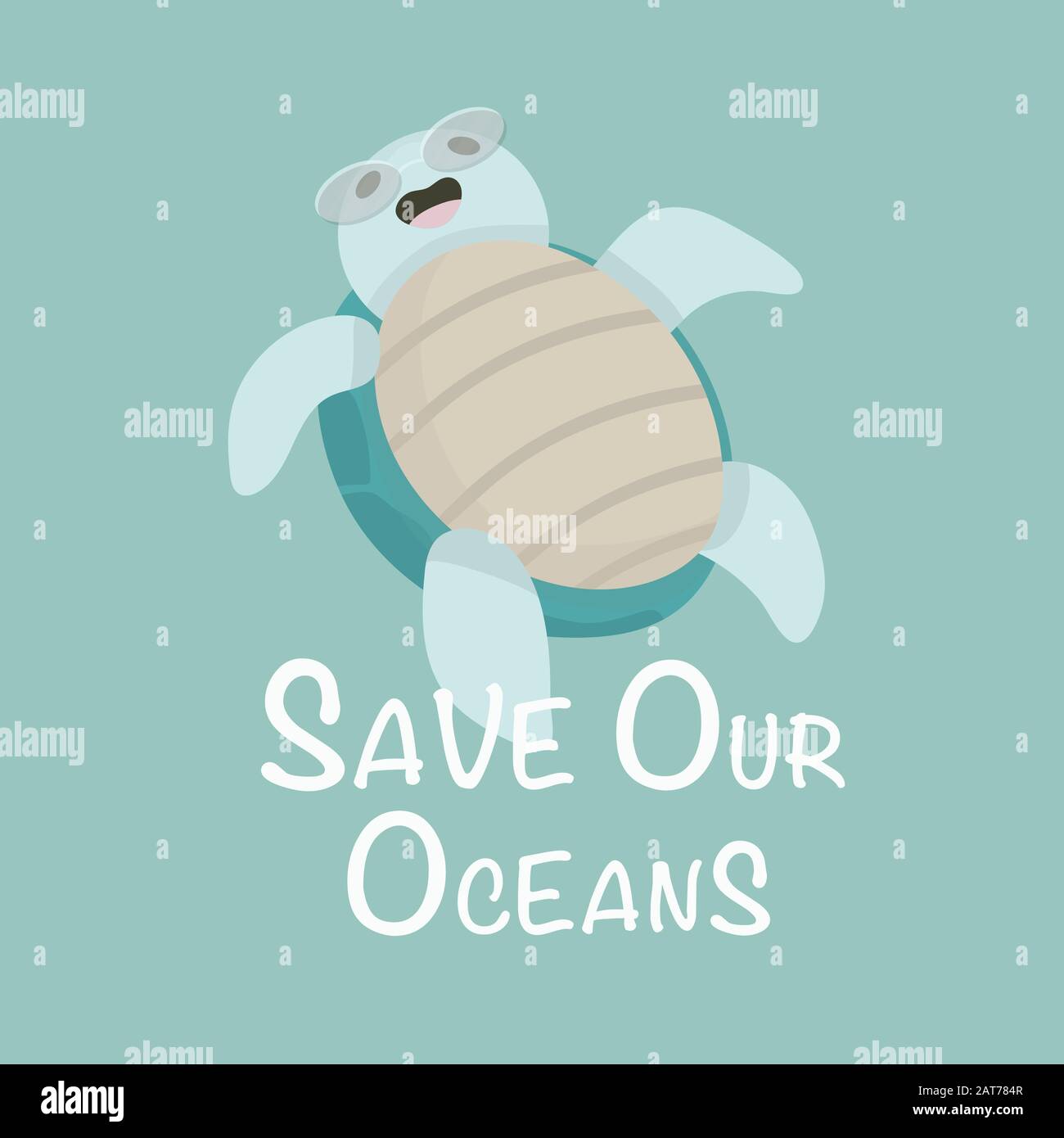 Save our Oceans. Vector Ecology card Stock Vector Image & Art - Alamy