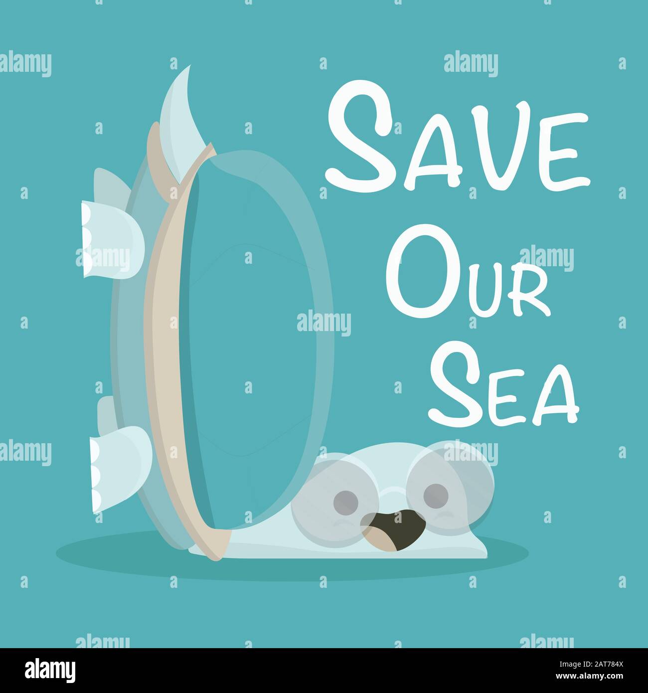 Save our Oceans. Vector Ecology card Stock Vector Image & Art - Alamy