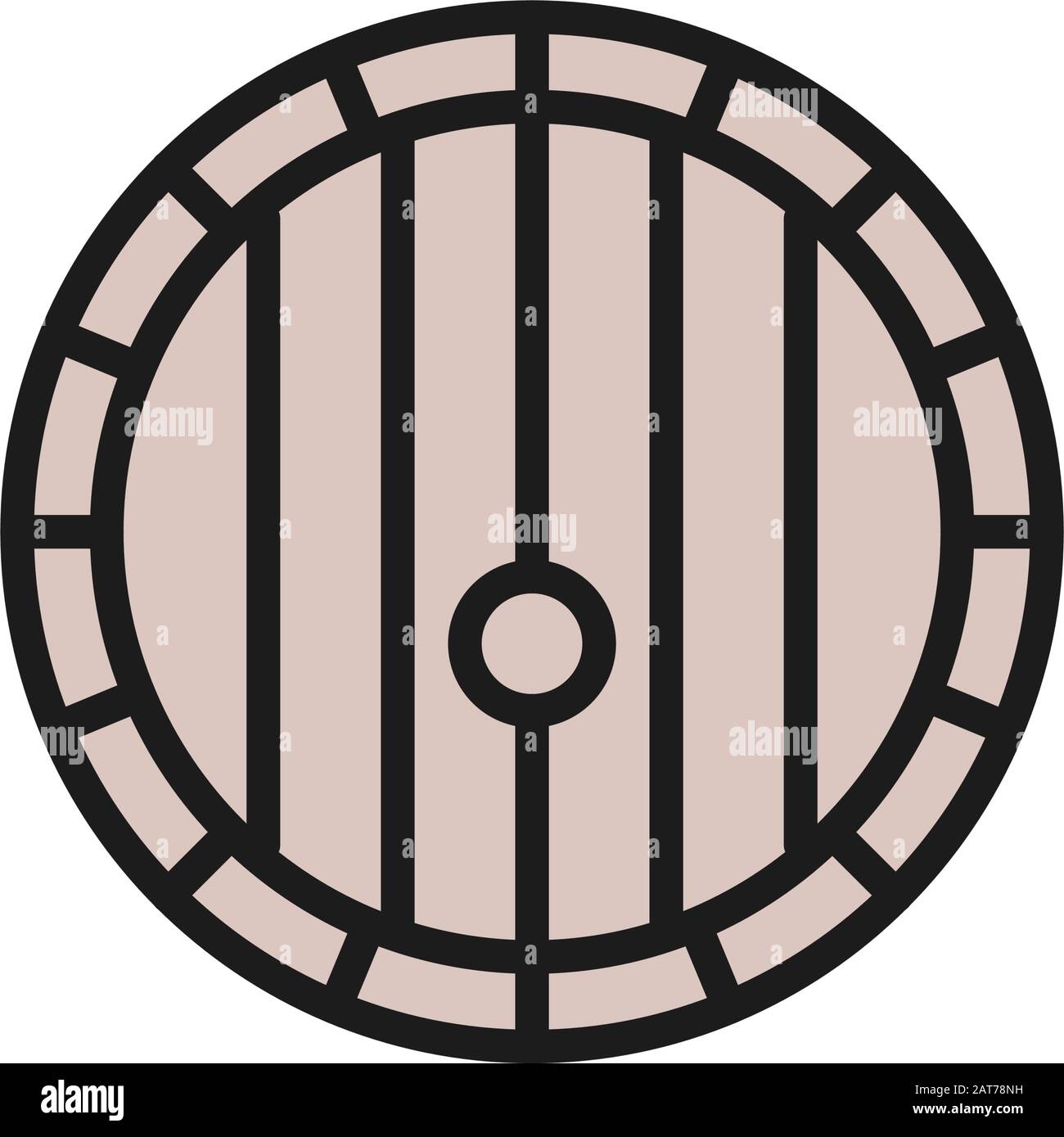 Emblem wooden barrel icon Cut Out Stock Images & Pictures - Alamy