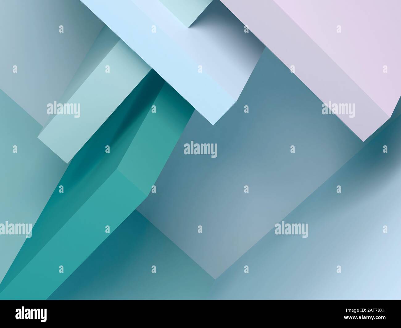 Abstract digital background with colorful geometric installation of ...