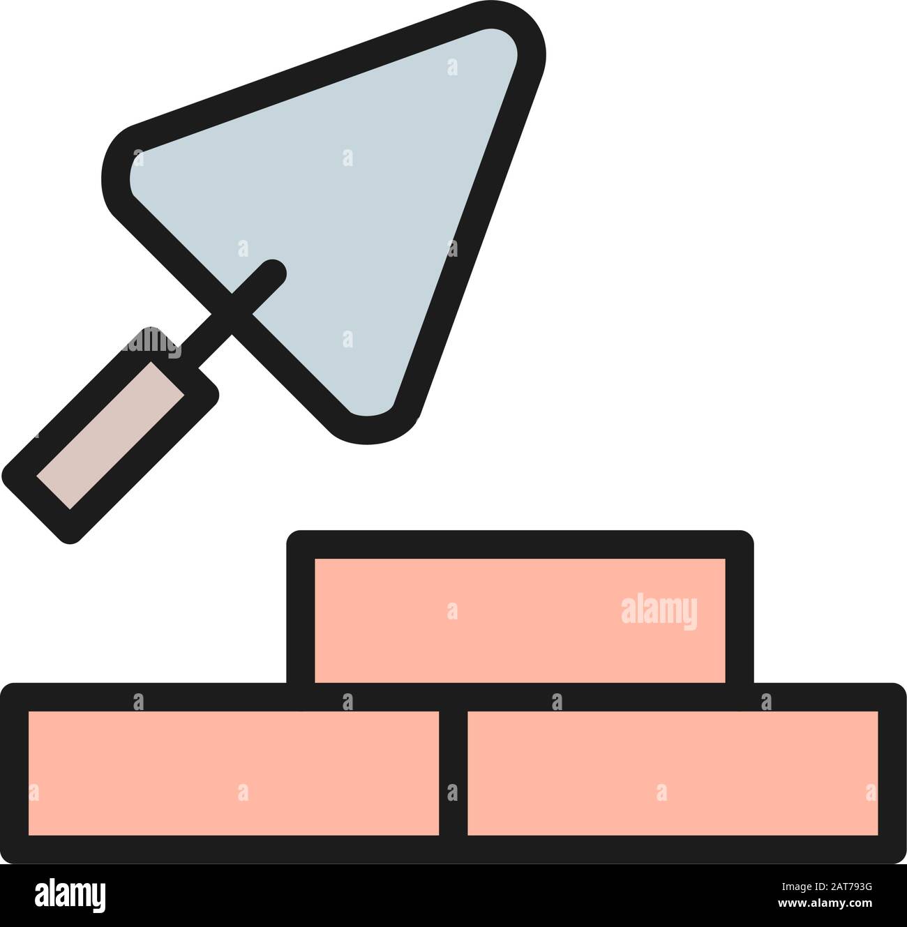 Bricks base building Stock Vector Images - Alamy