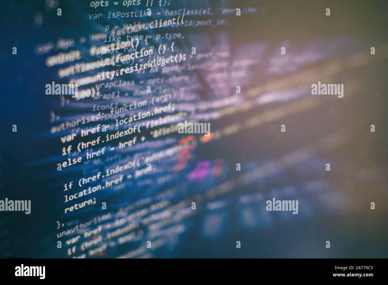 Programming source code HTML for Website development Stock Photo - Alamy