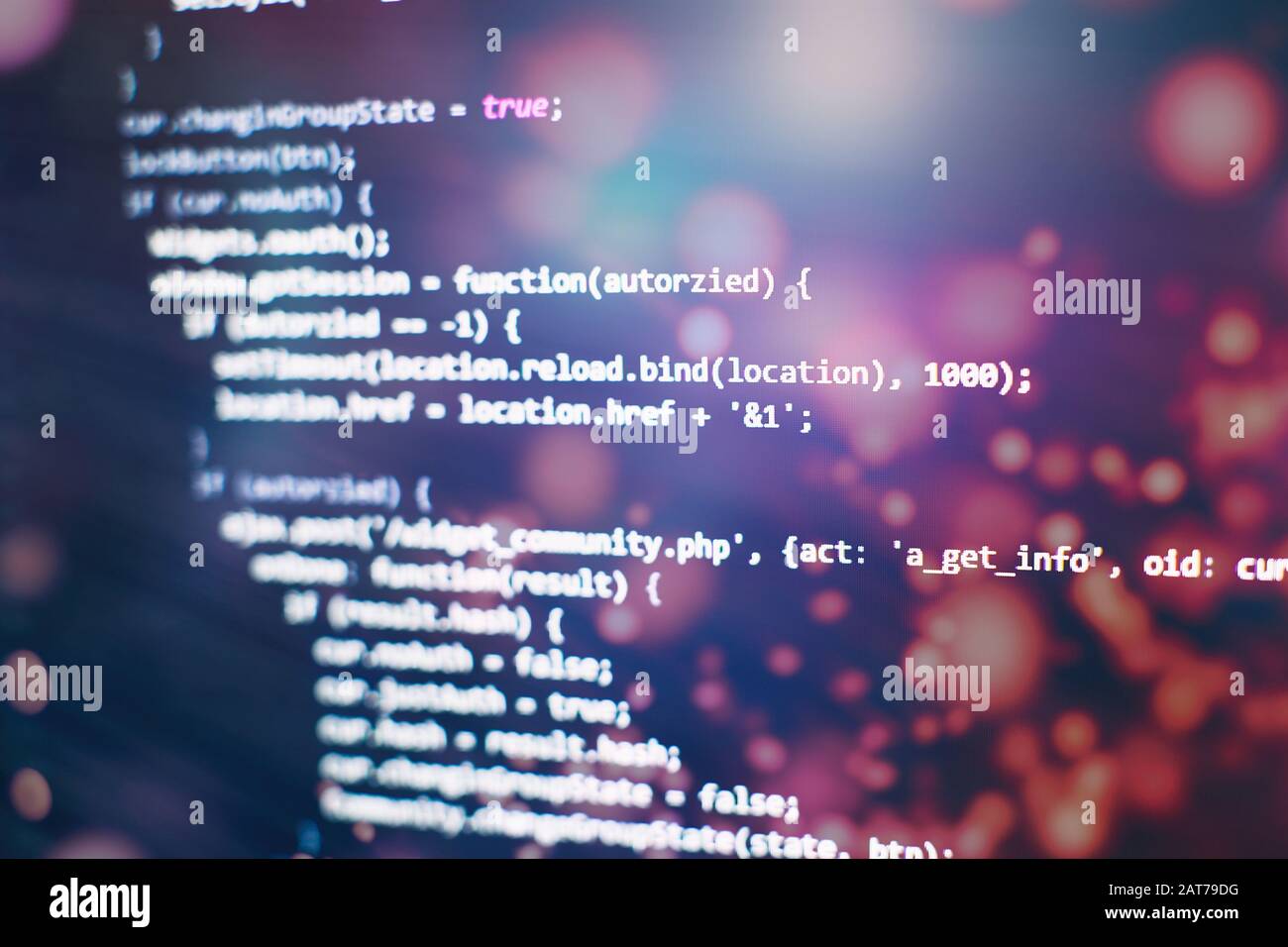 Monitor Closeup Of Function Source Codewriting Programming Functions 8971
