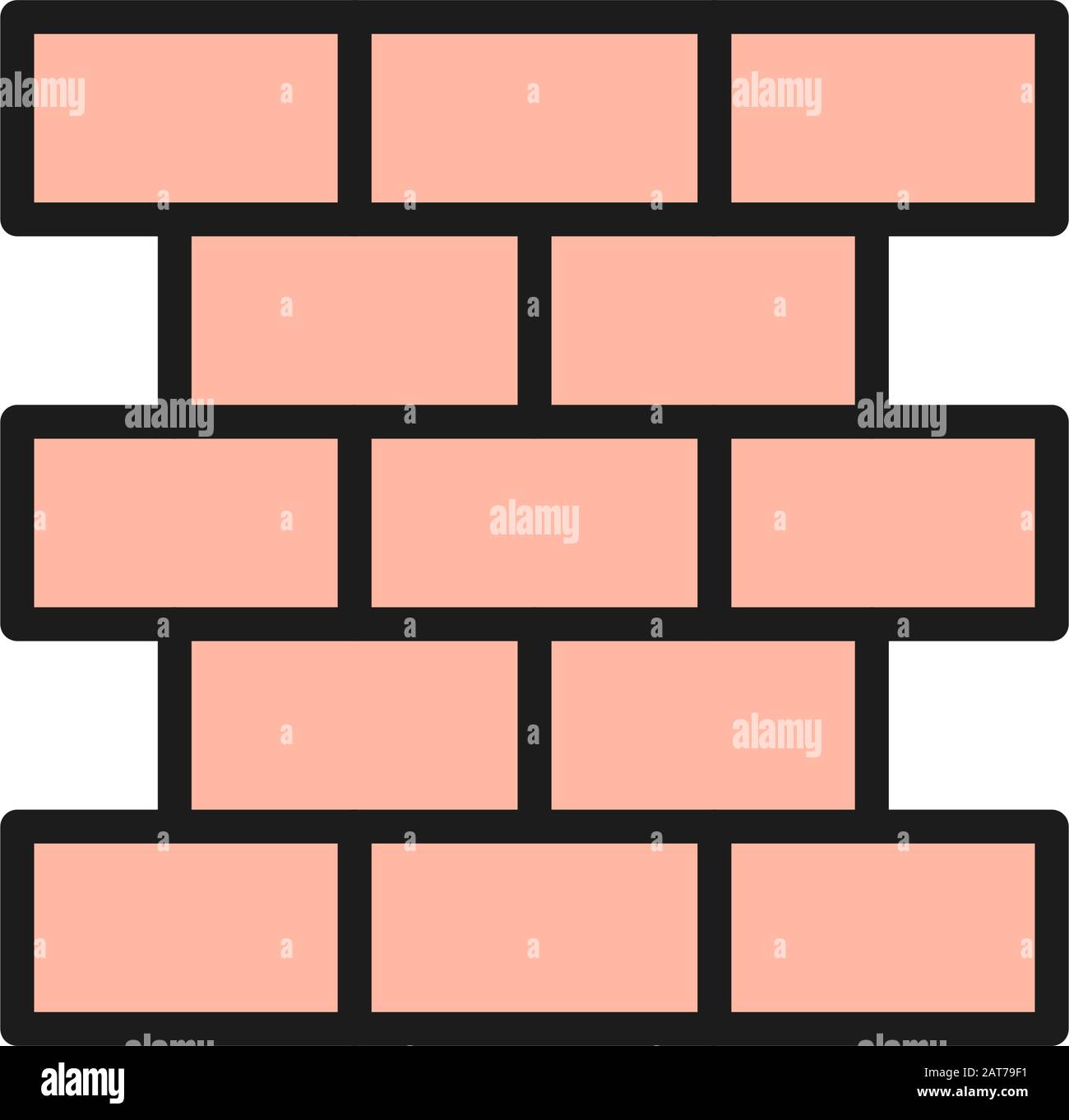 Colored brick wall Cut Out Stock Images & Pictures - Alamy